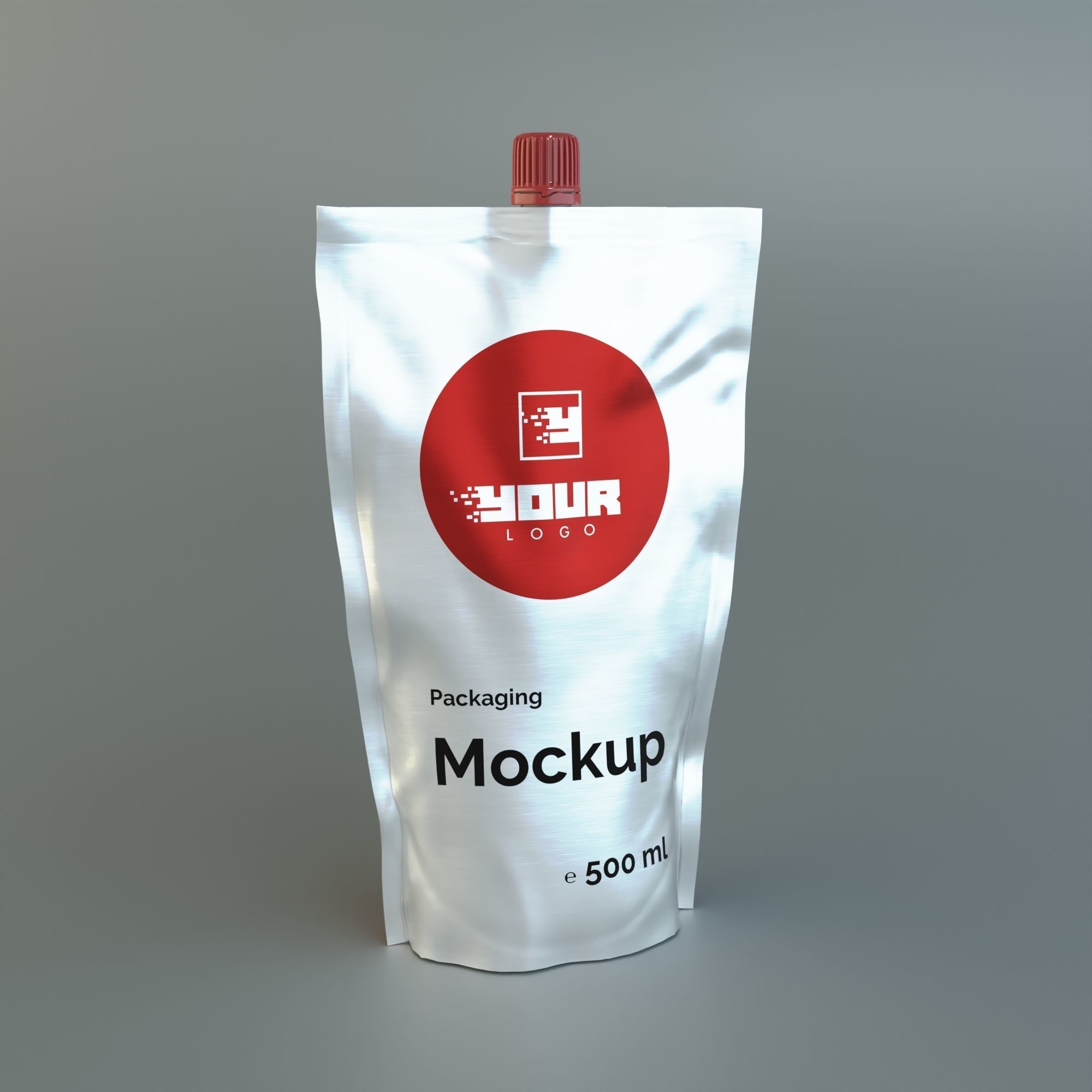 Flexible packaging Doy-Pack with dispenser and cap 3D model | CGTrader