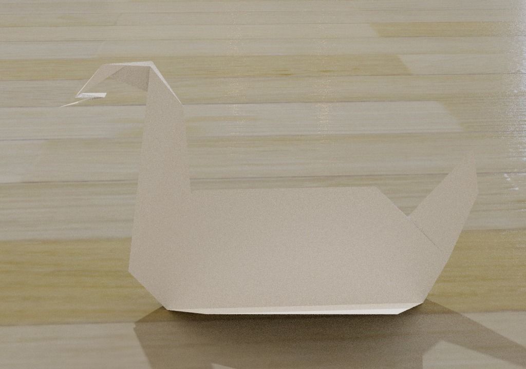 3D model Prison Break Origami Swan VR / AR / low-poly | CGTrader