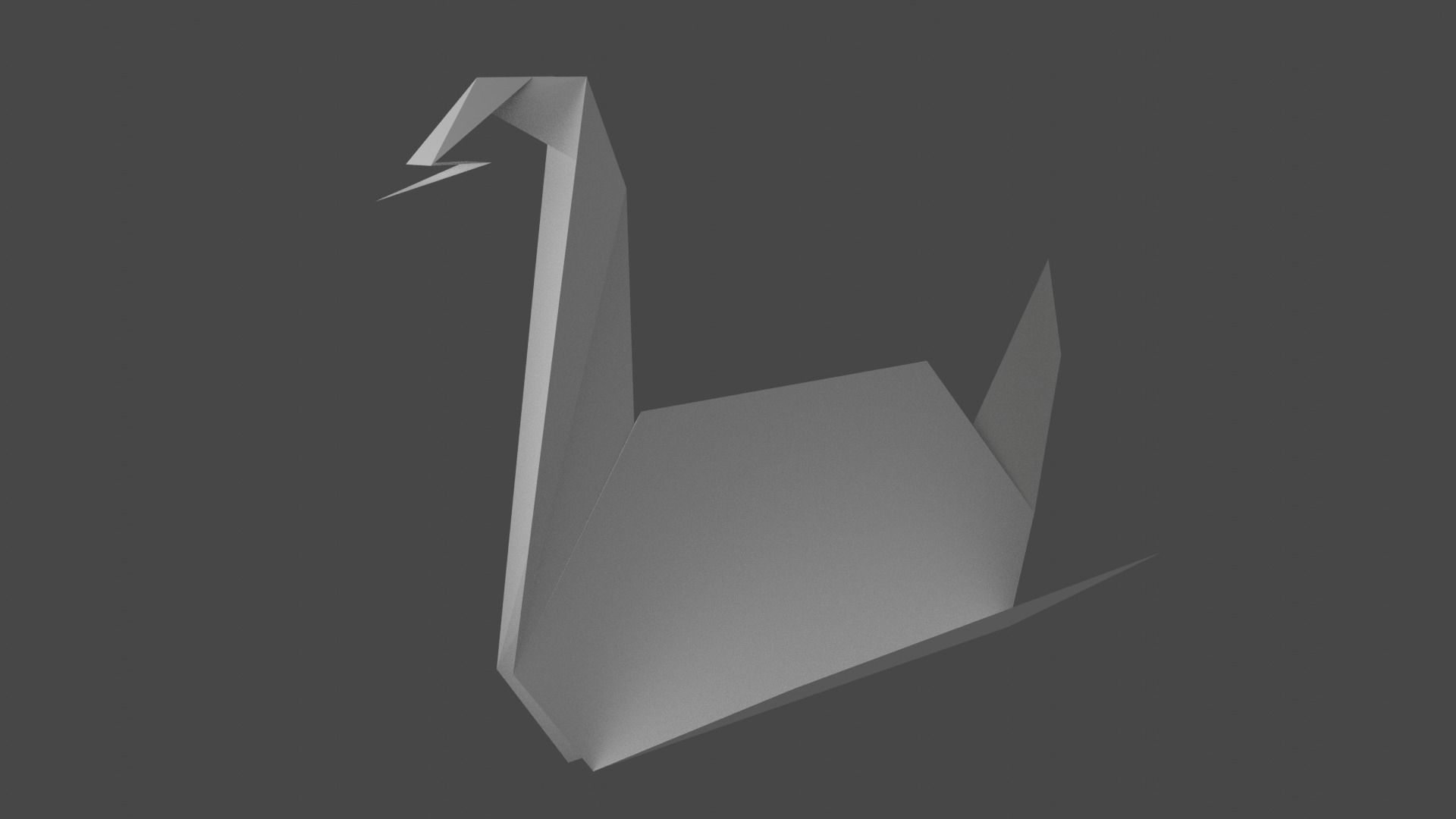 3D model Prison Break Origami Swan VR / AR / low-poly | CGTrader