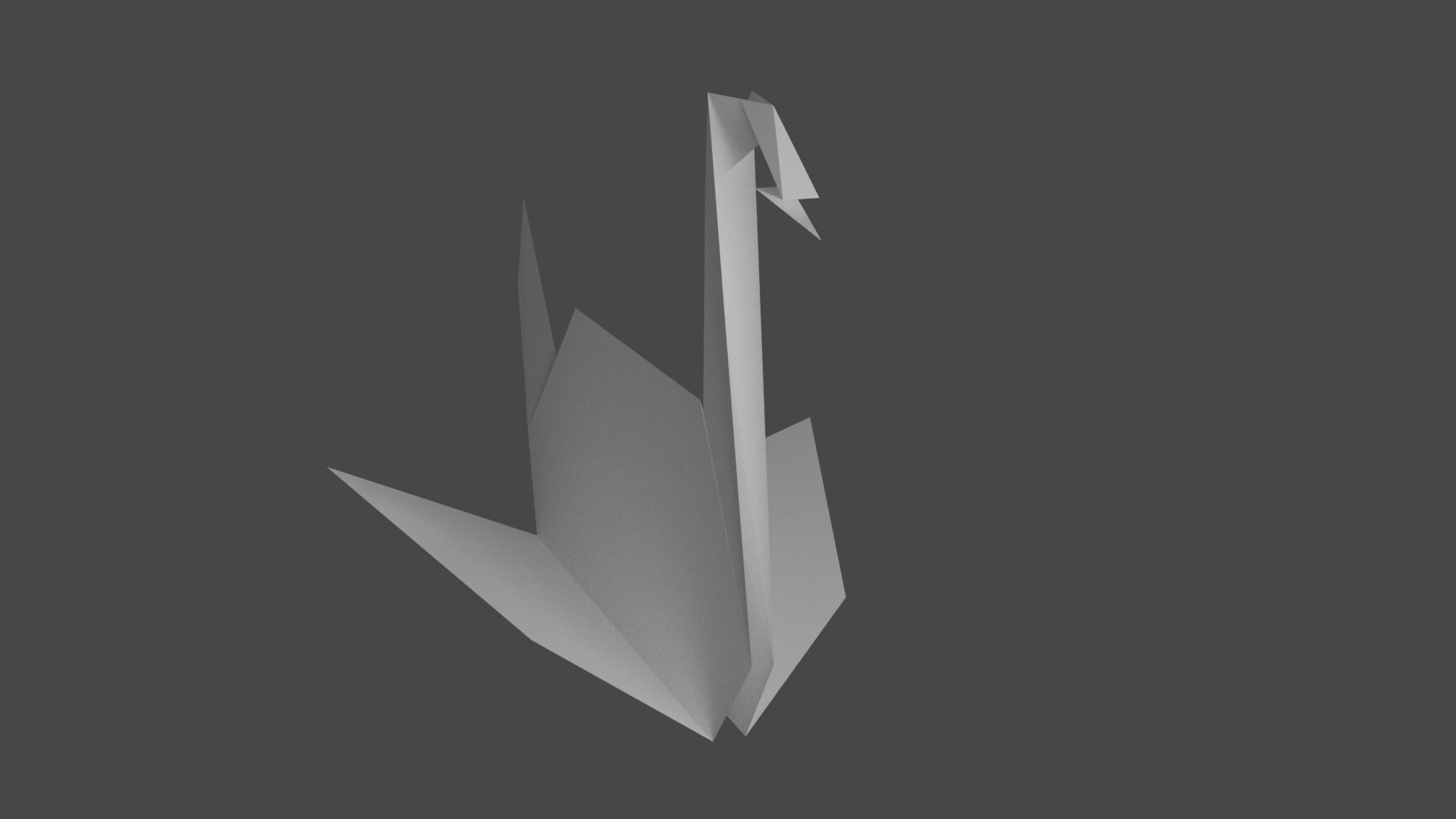 3D model Prison Break Origami Swan VR / AR / low-poly | CGTrader