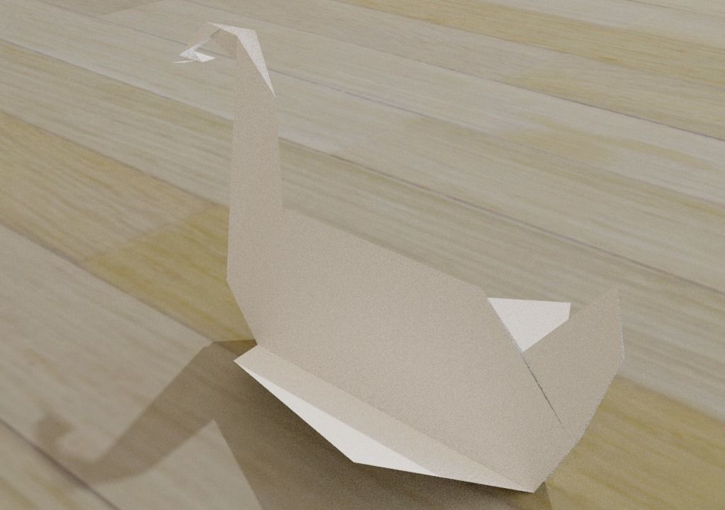 3D model Prison Break Origami Swan VR / AR / low-poly | CGTrader