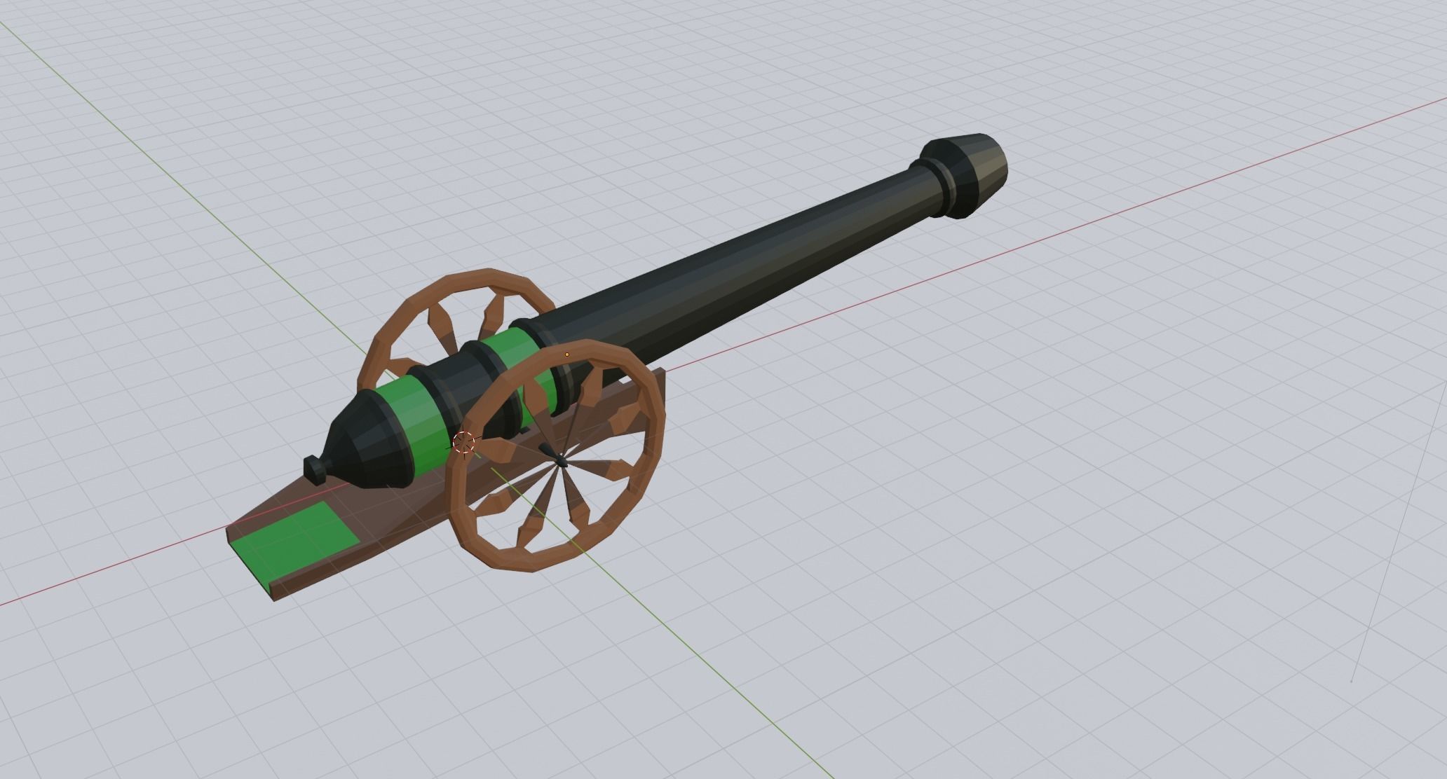 3D model Medieval War Canon Lowpoly VR / AR / low-poly | CGTrader