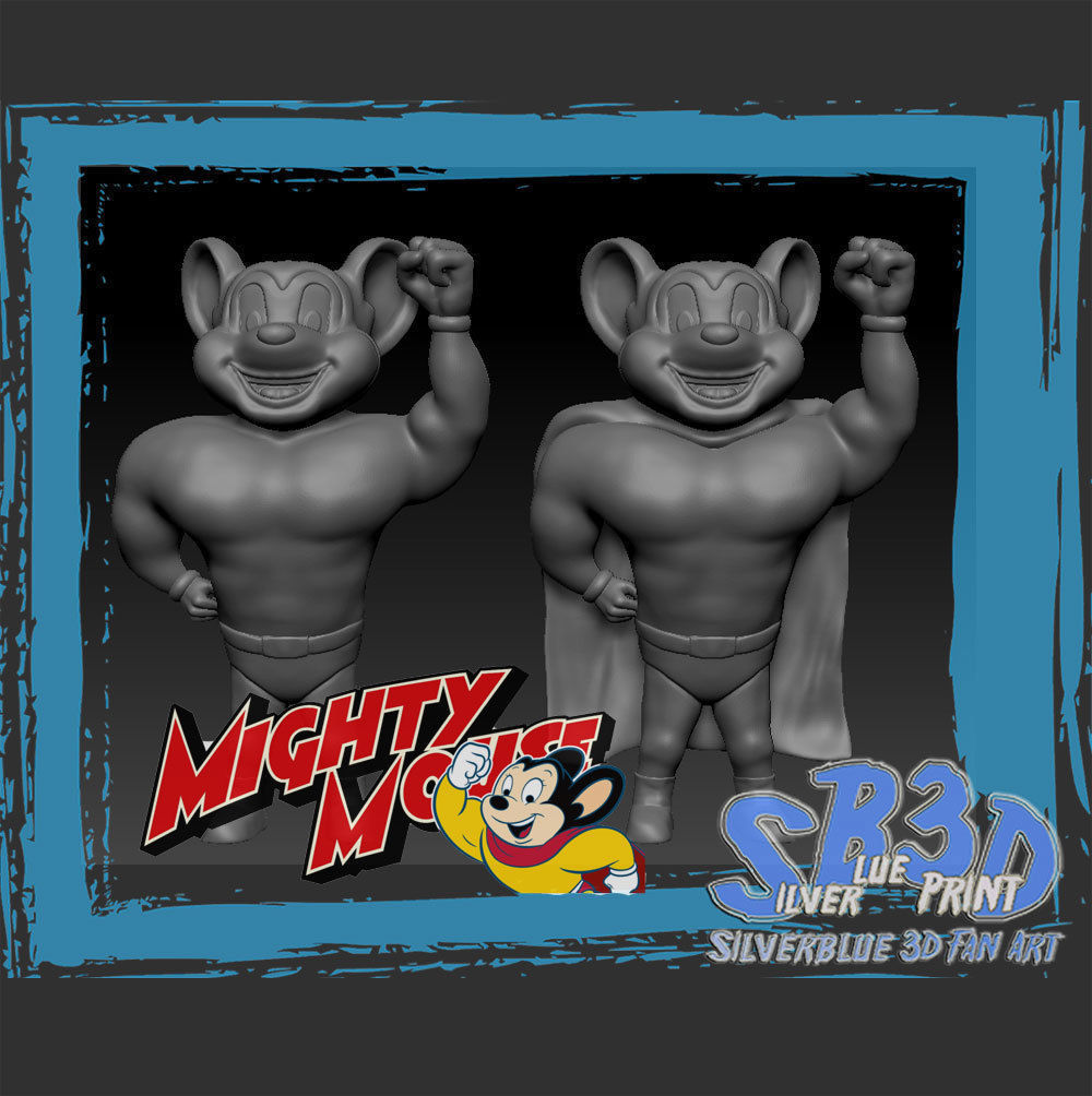 Mighty Mouse 3D model 3D printable | CGTrader