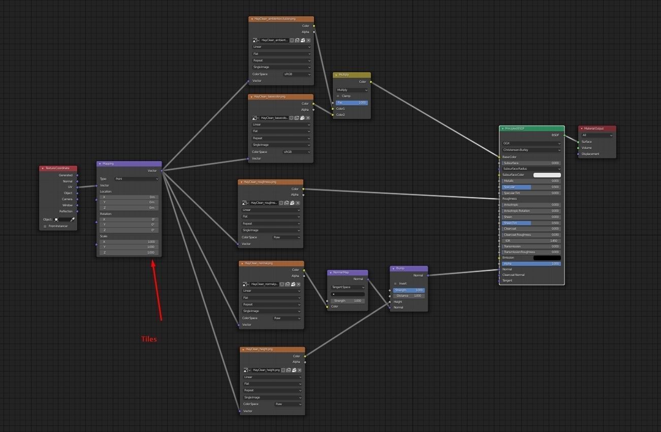 Clean Hay Tile Material Texture | CGTrader