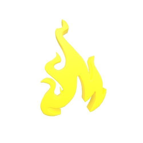 3D model Fire Symbol v5 006 VR / AR / low-poly | CGTrader