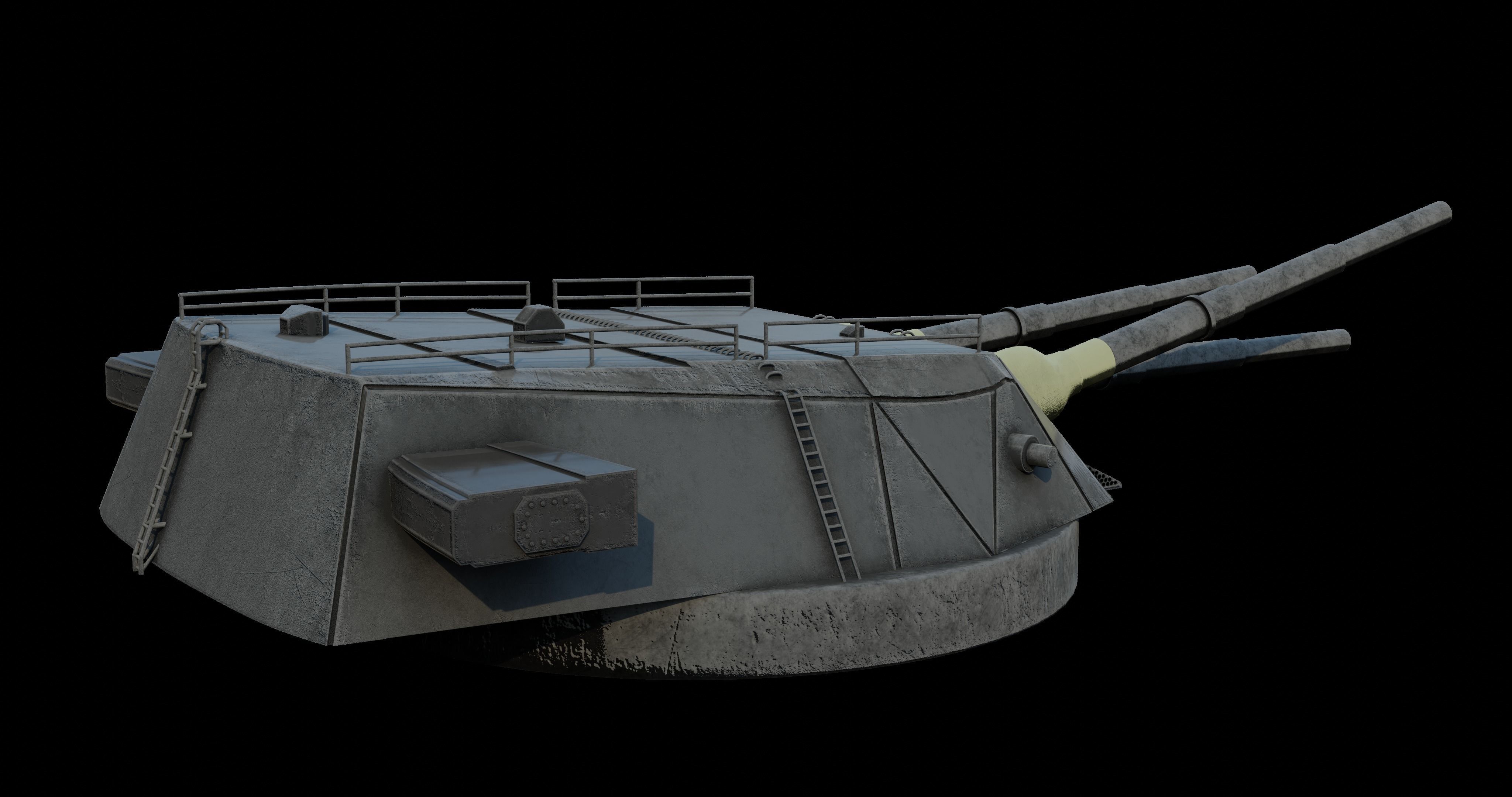 Type 94 naval gun 3D model | CGTrader