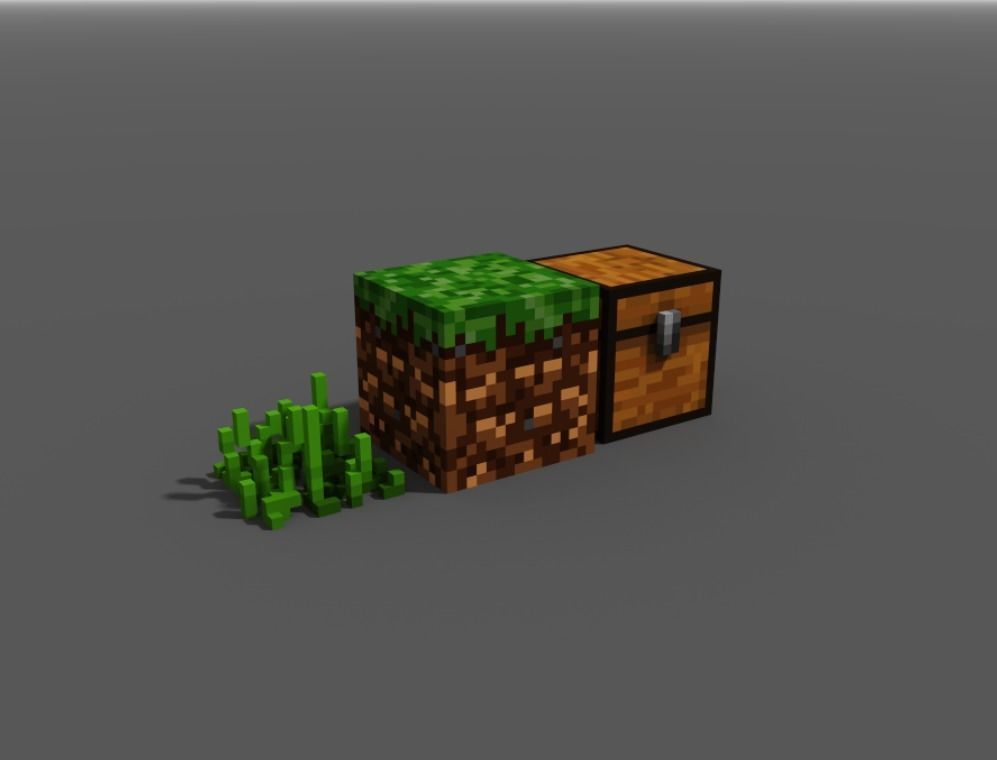 minecraft blocks 3D model | CGTrader