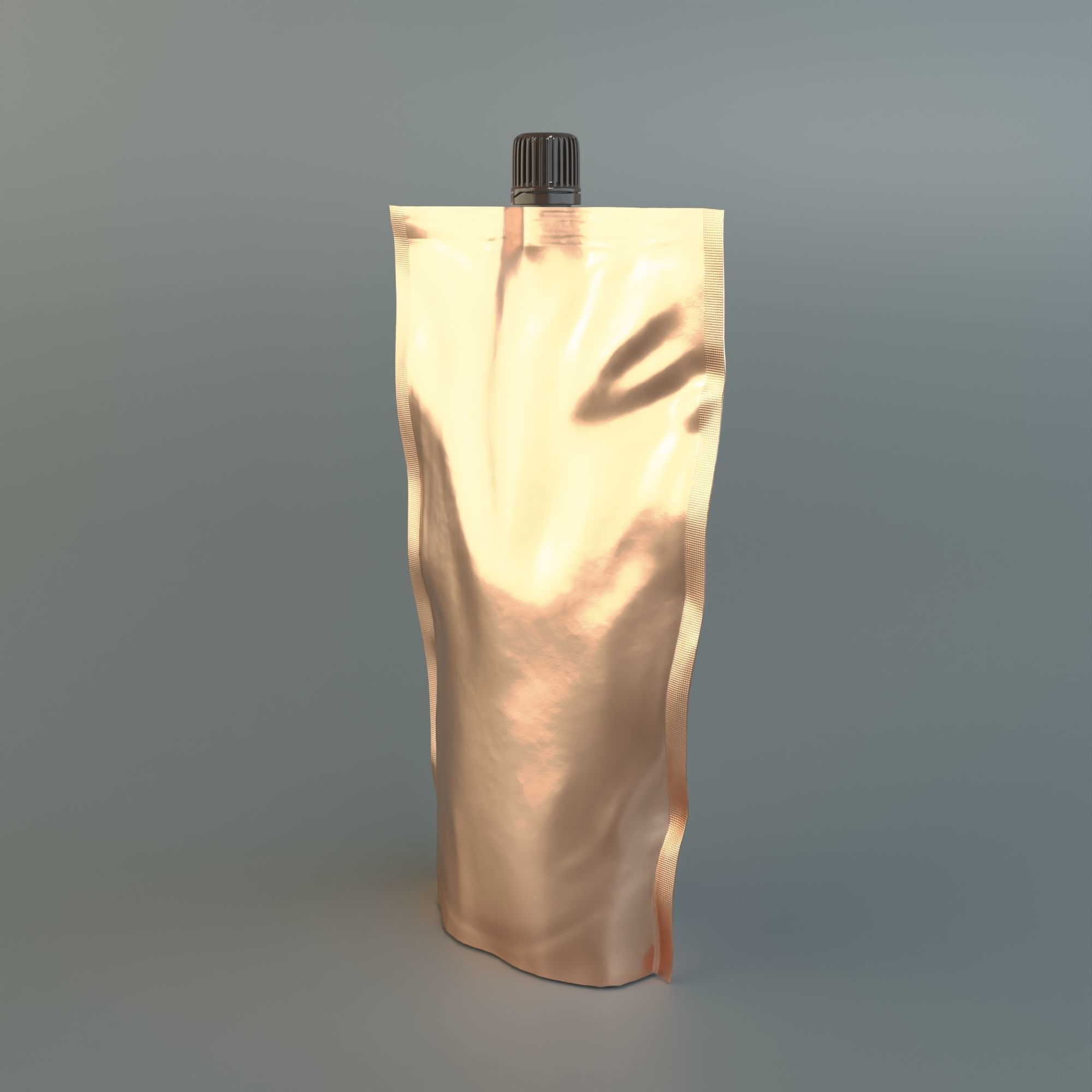 Glossy metallic doy-pack with dispenser 3D model | CGTrader