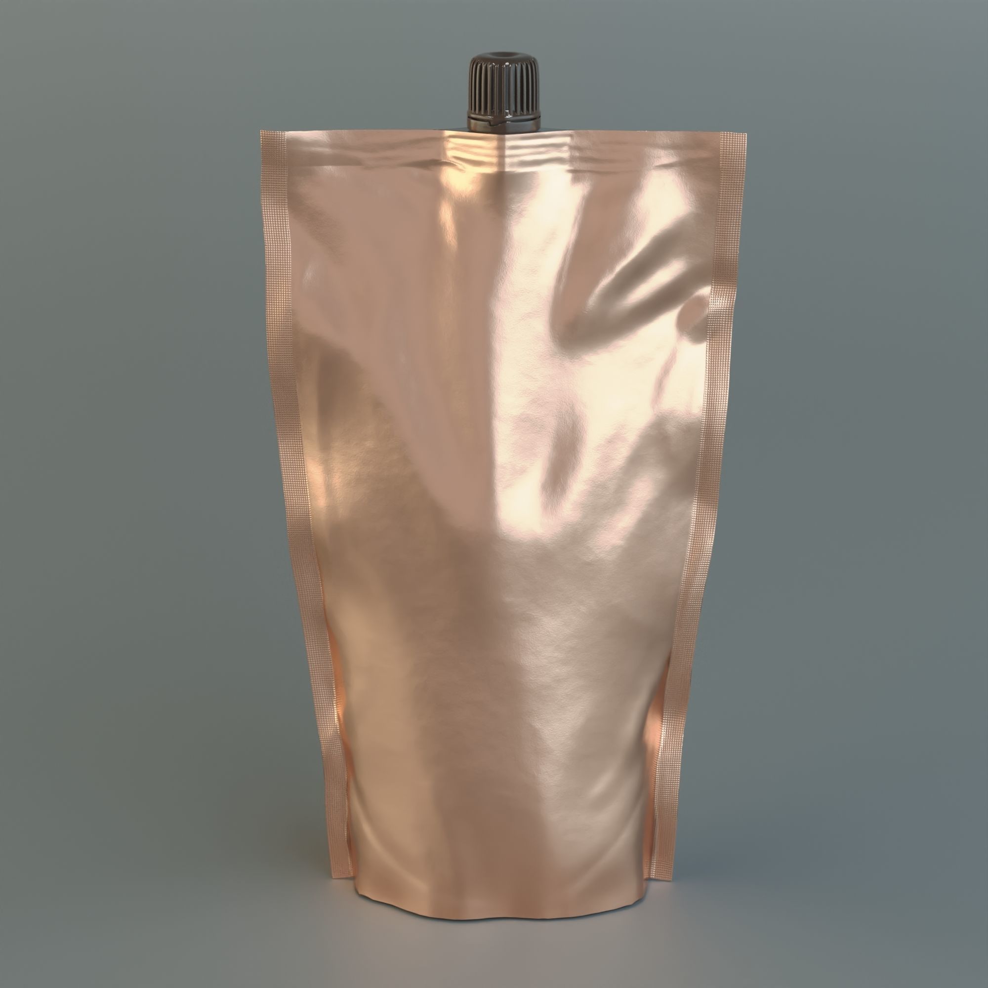 Glossy metallic doy-pack with dispenser 3D model | CGTrader