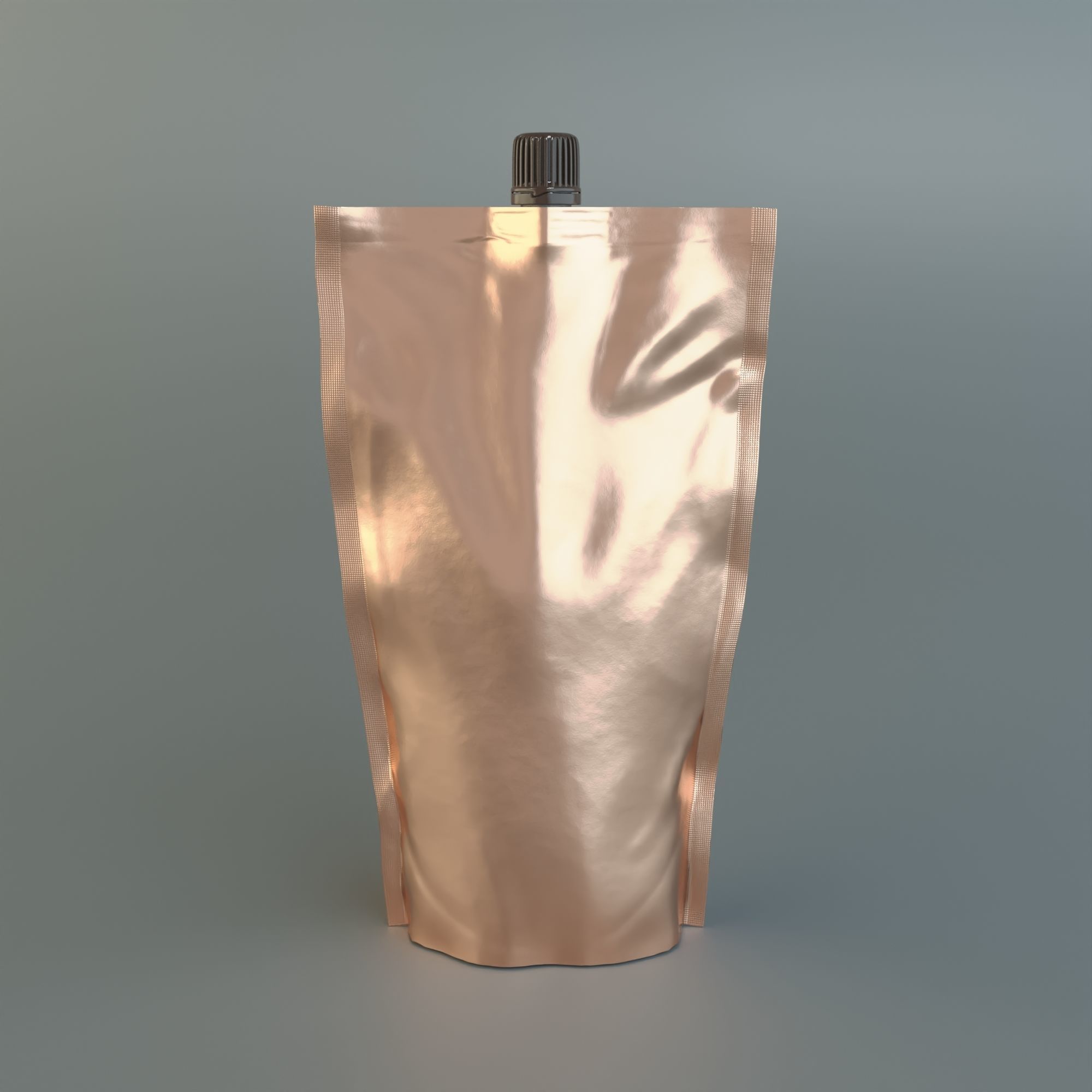Glossy metallic doy-pack with dispenser 3D model | CGTrader