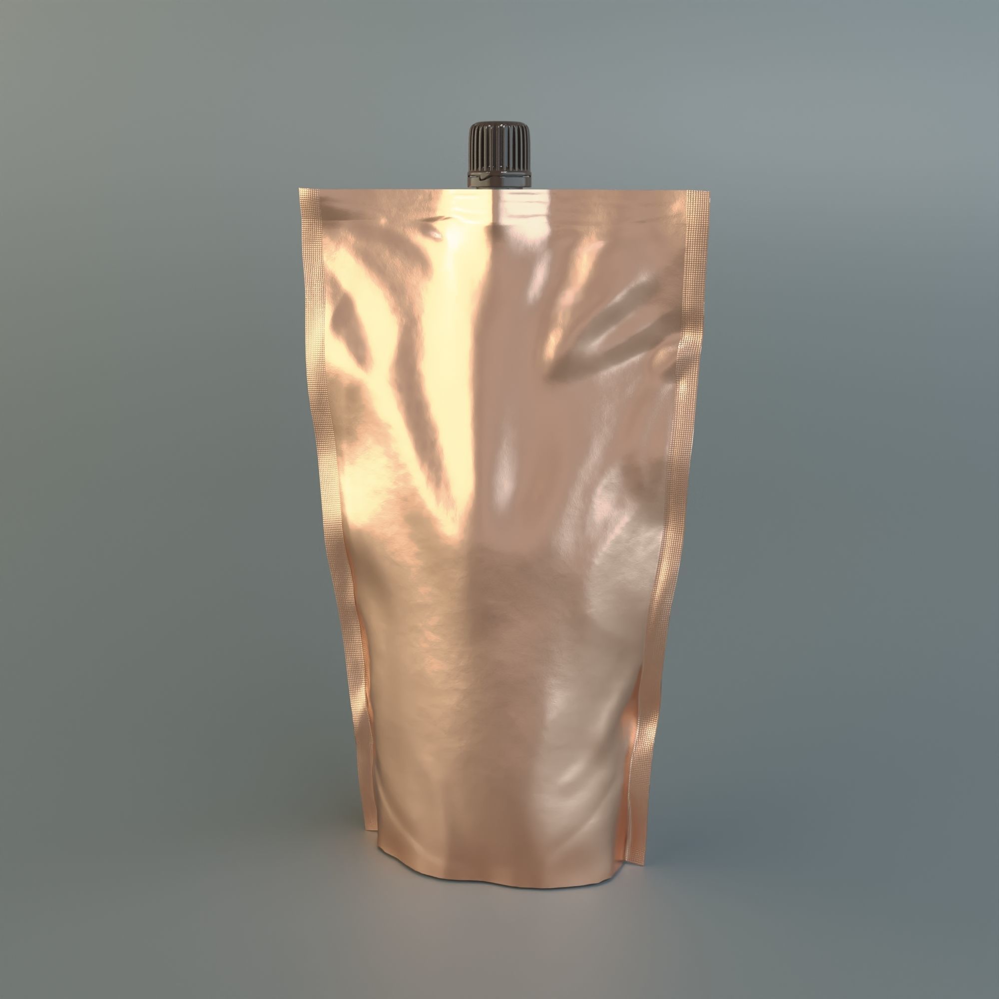 Glossy metallic doy-pack with dispenser 3D model | CGTrader