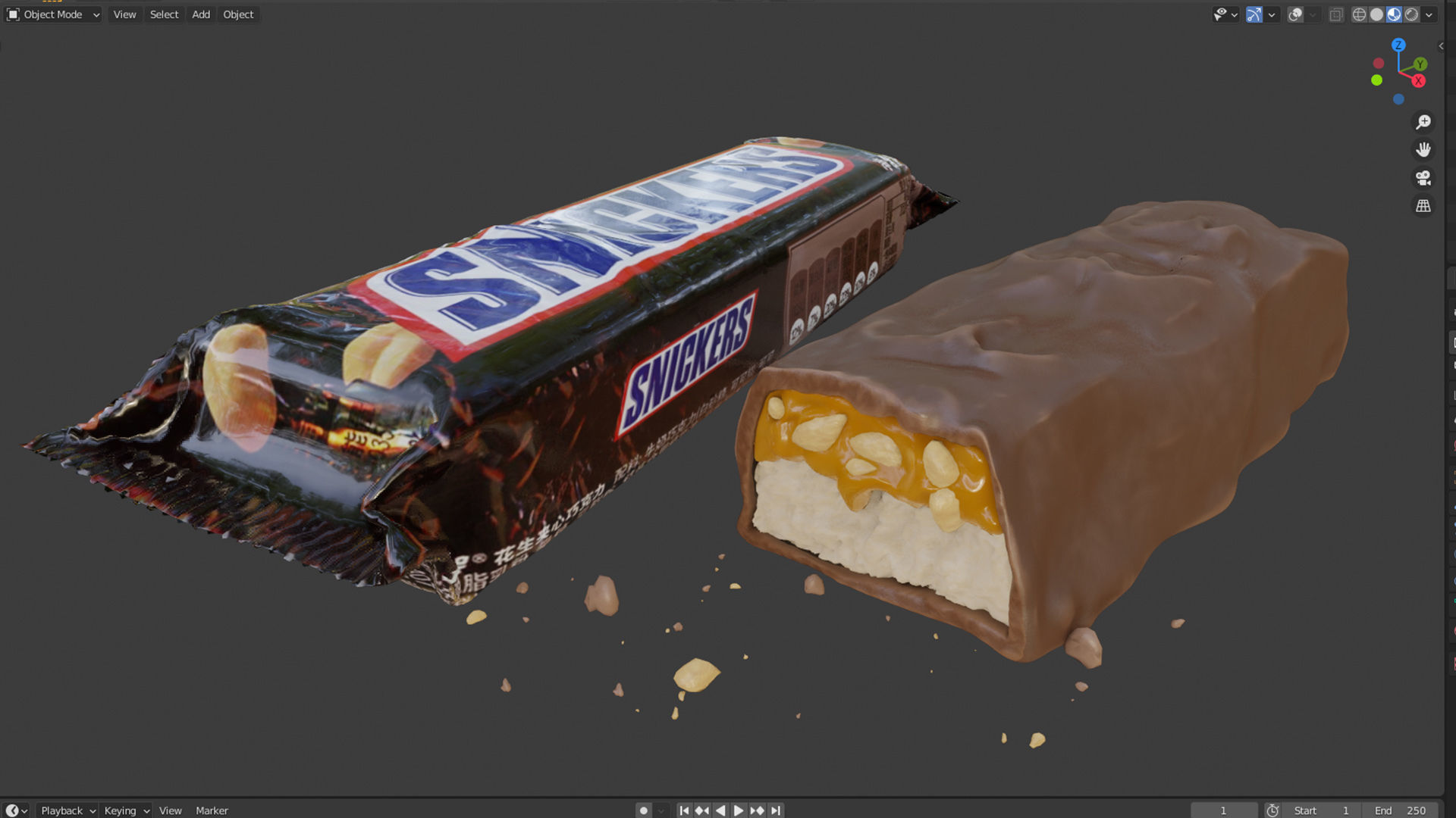 Snickers Bar 3D model | CGTrader