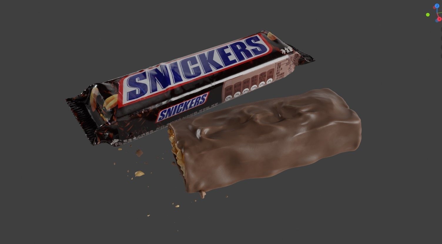 Snickers Bar 3D model | CGTrader