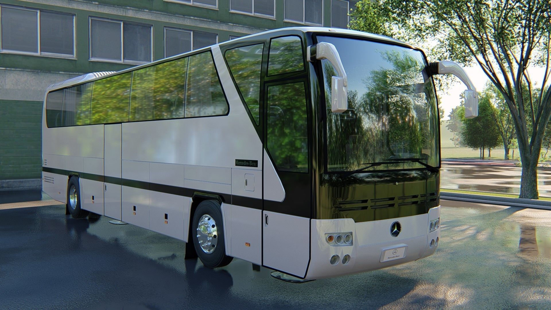 3D model Bus Mercedes Benz O403 VR / AR / low-poly | CGTrader