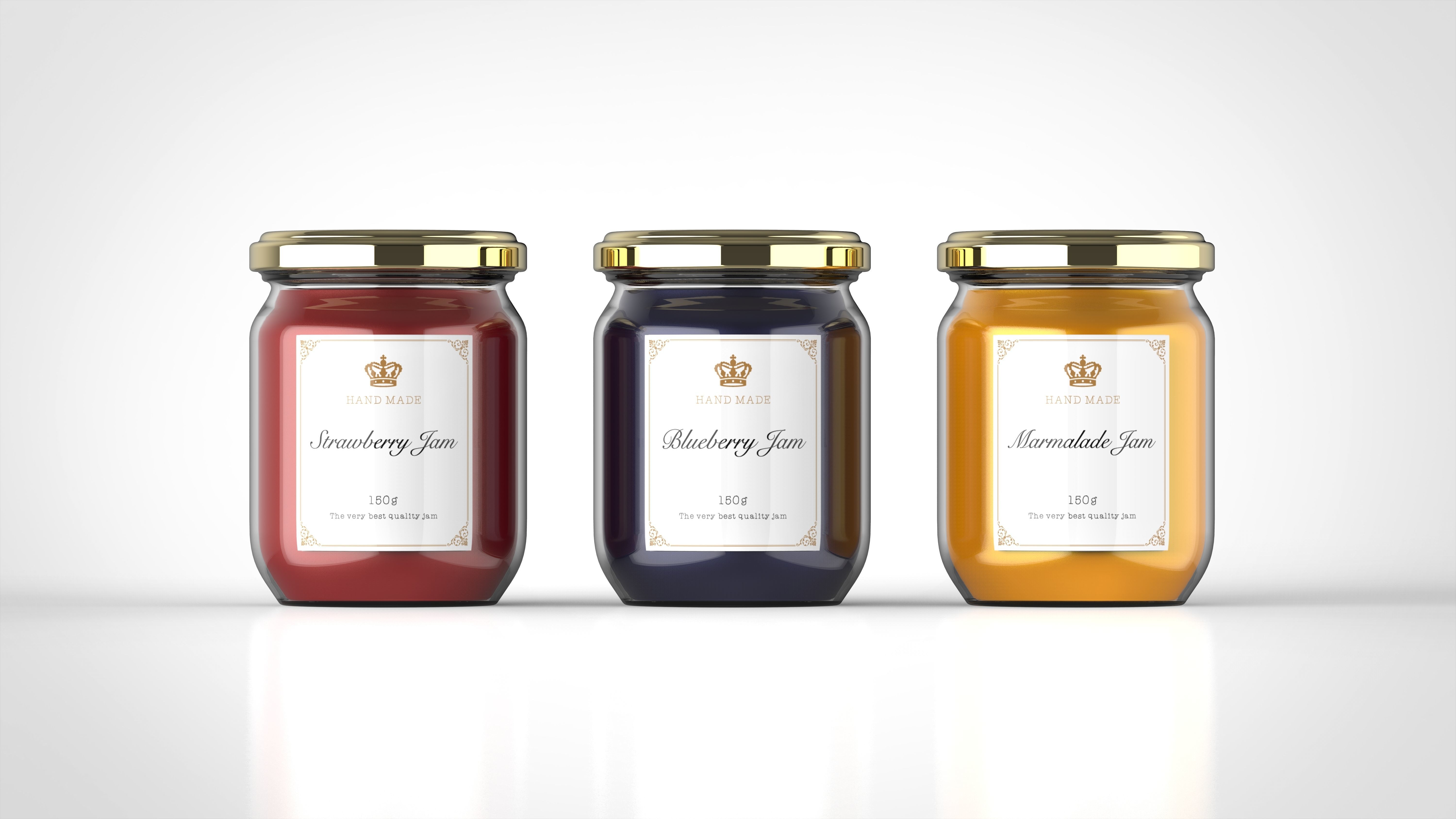 Jam bottle 3D model | CGTrader