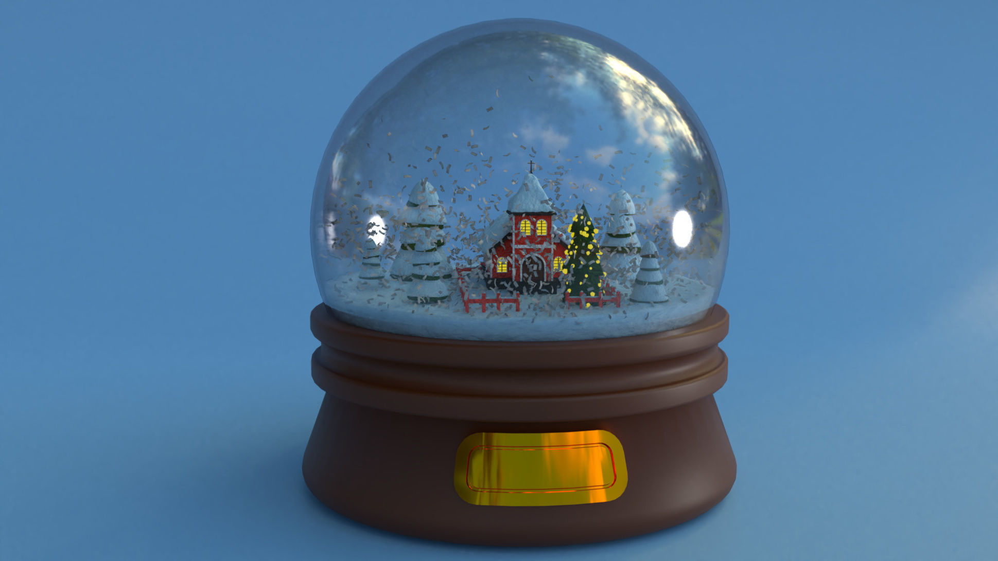 Snow Globe 3D model | CGTrader