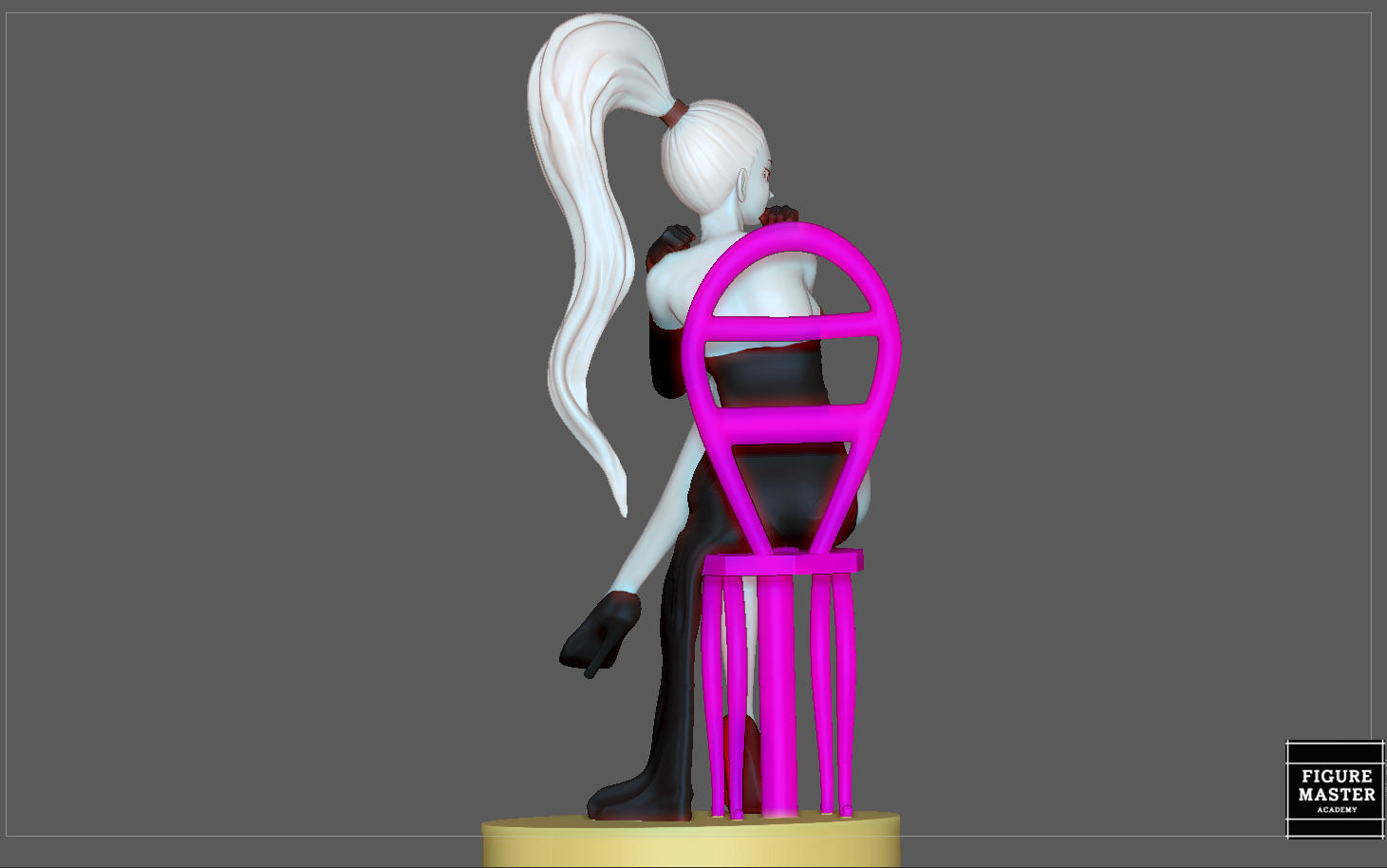 VADOS SITTING STATUE DRAGONBALL PRETTY GIRL ANIME 3D model 3D printable ...