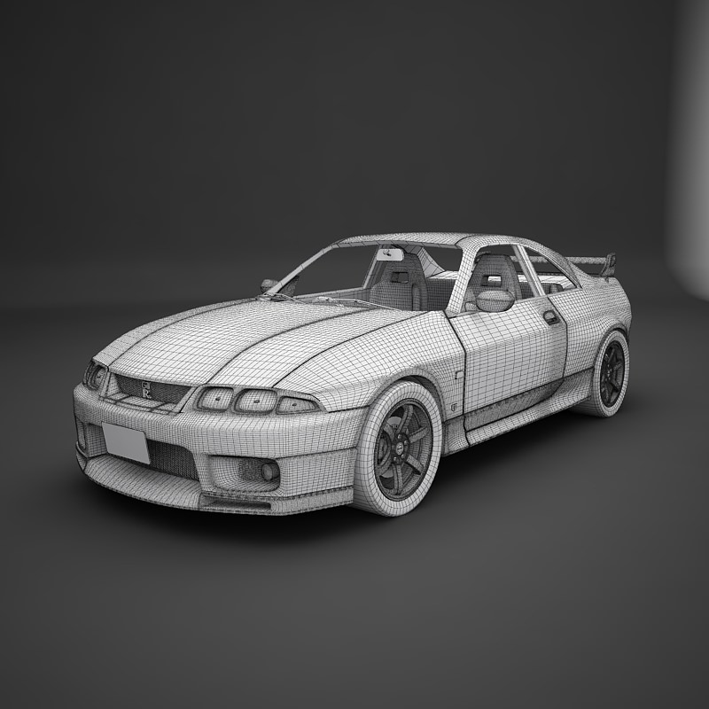 Nissan GTR- R33 3D model | CGTrader