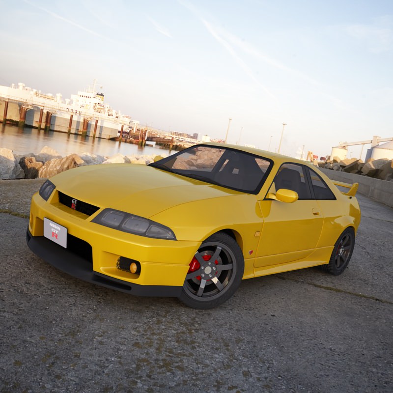 Nissan GTR- R33 3D model | CGTrader