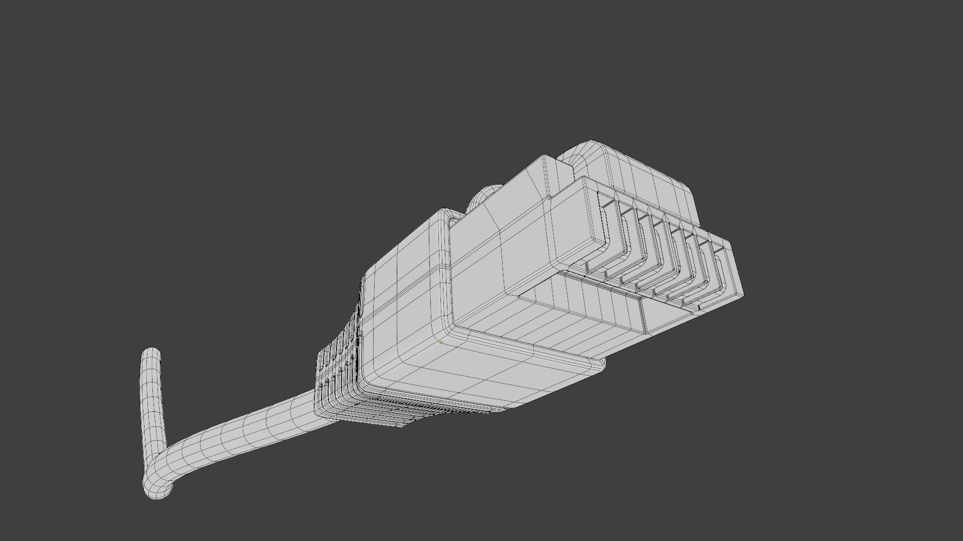 Ethernet cable RJ-45 Plug 3D model | CGTrader