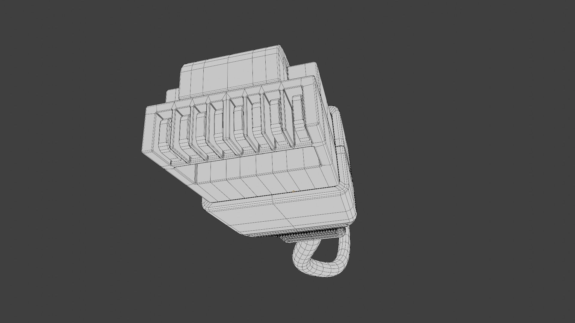 Ethernet cable RJ-45 Plug 3D model | CGTrader