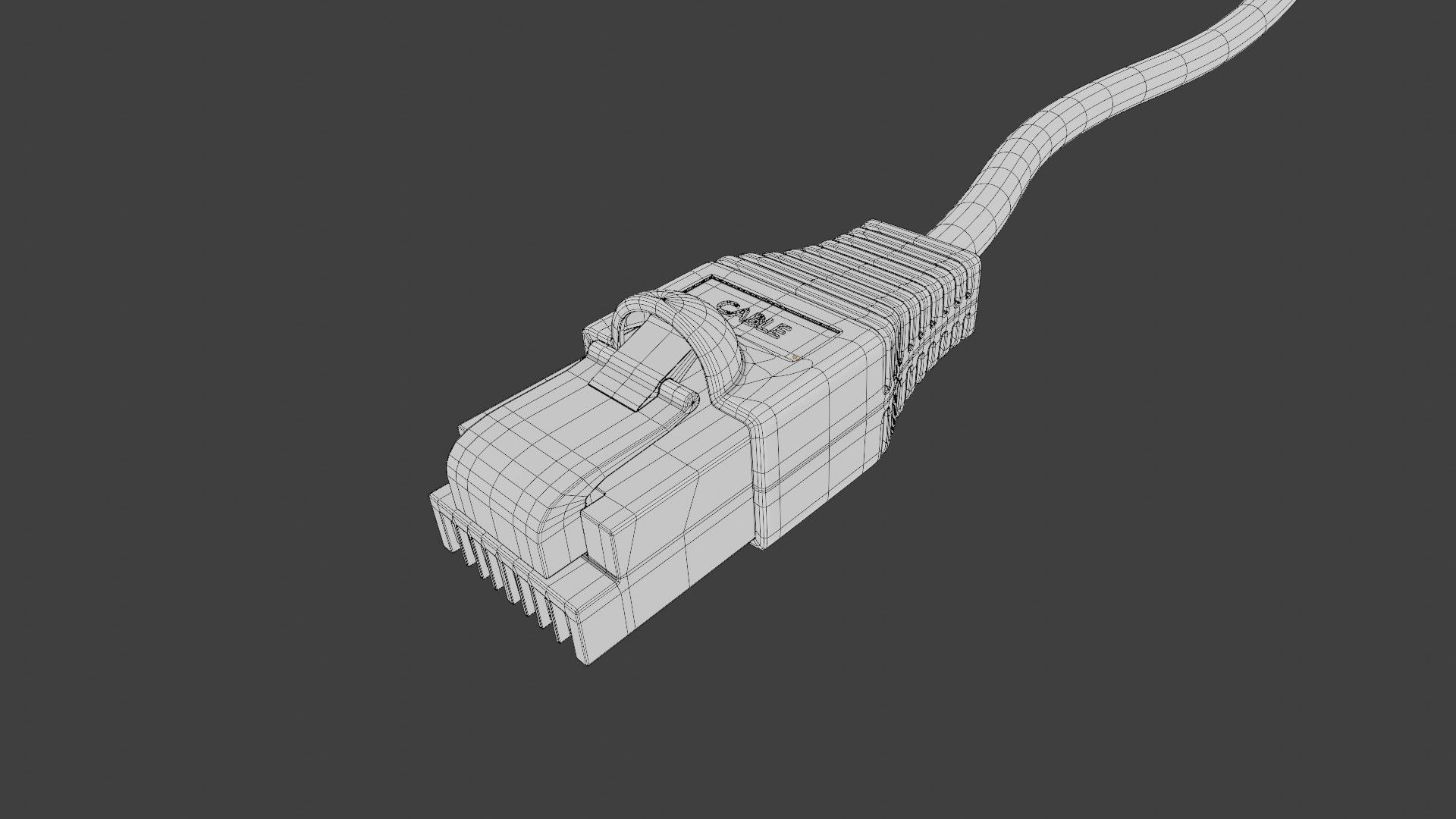 Ethernet cable RJ-45 Plug 3D model | CGTrader