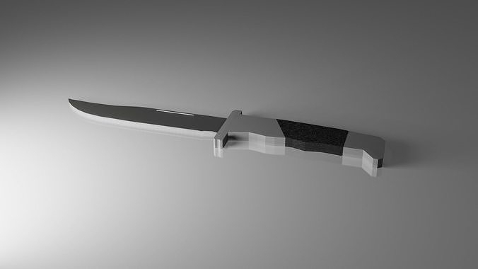 Low Poly Combat Knife free VR / AR / low-poly 3D model | CGTrader