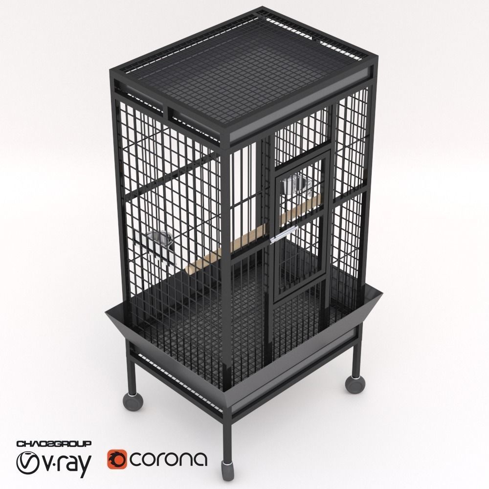 Parrot Bird Cage - Corona - Vray 3D model | CGTrader