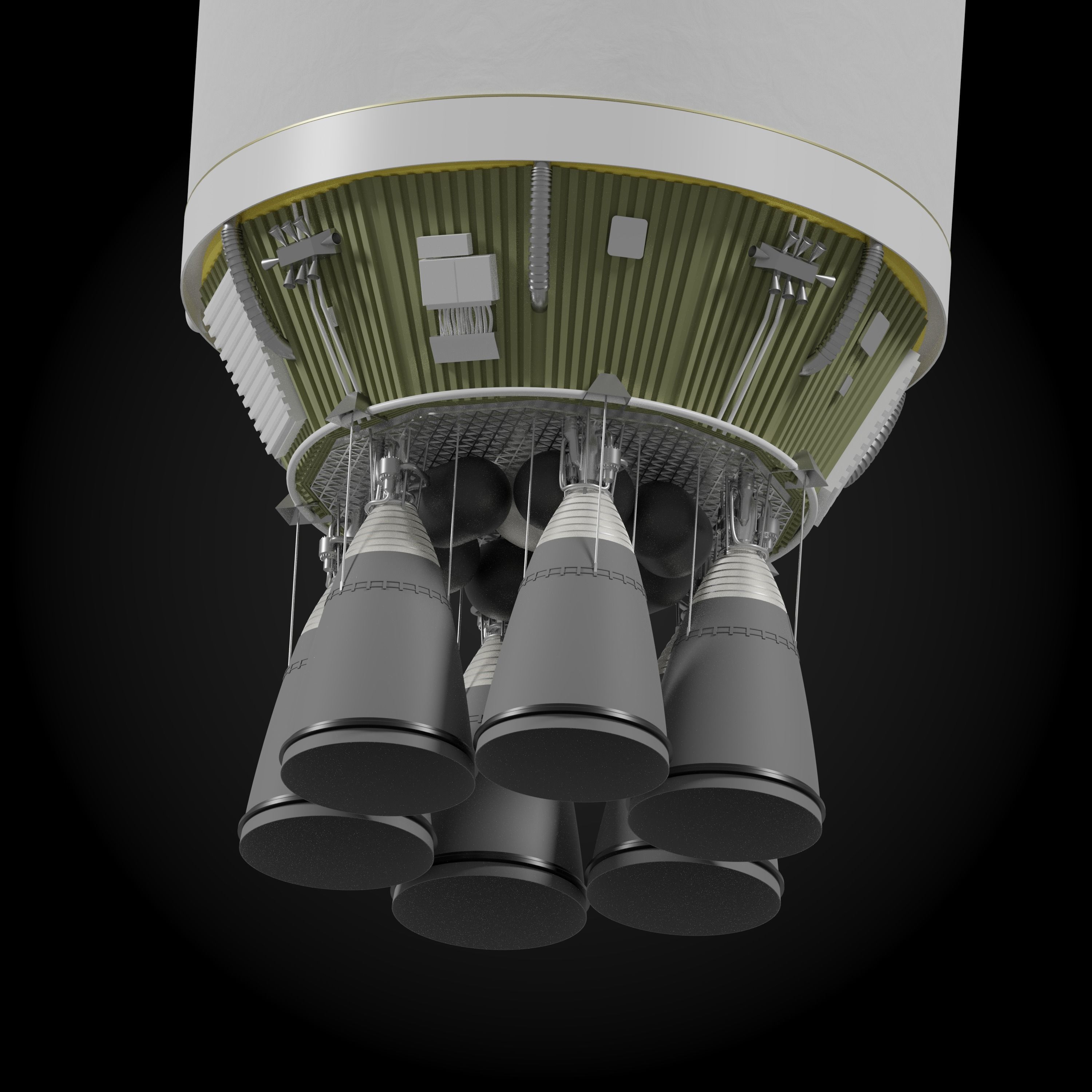 DIRECT 3 Jupiter rocket 3D model | CGTrader