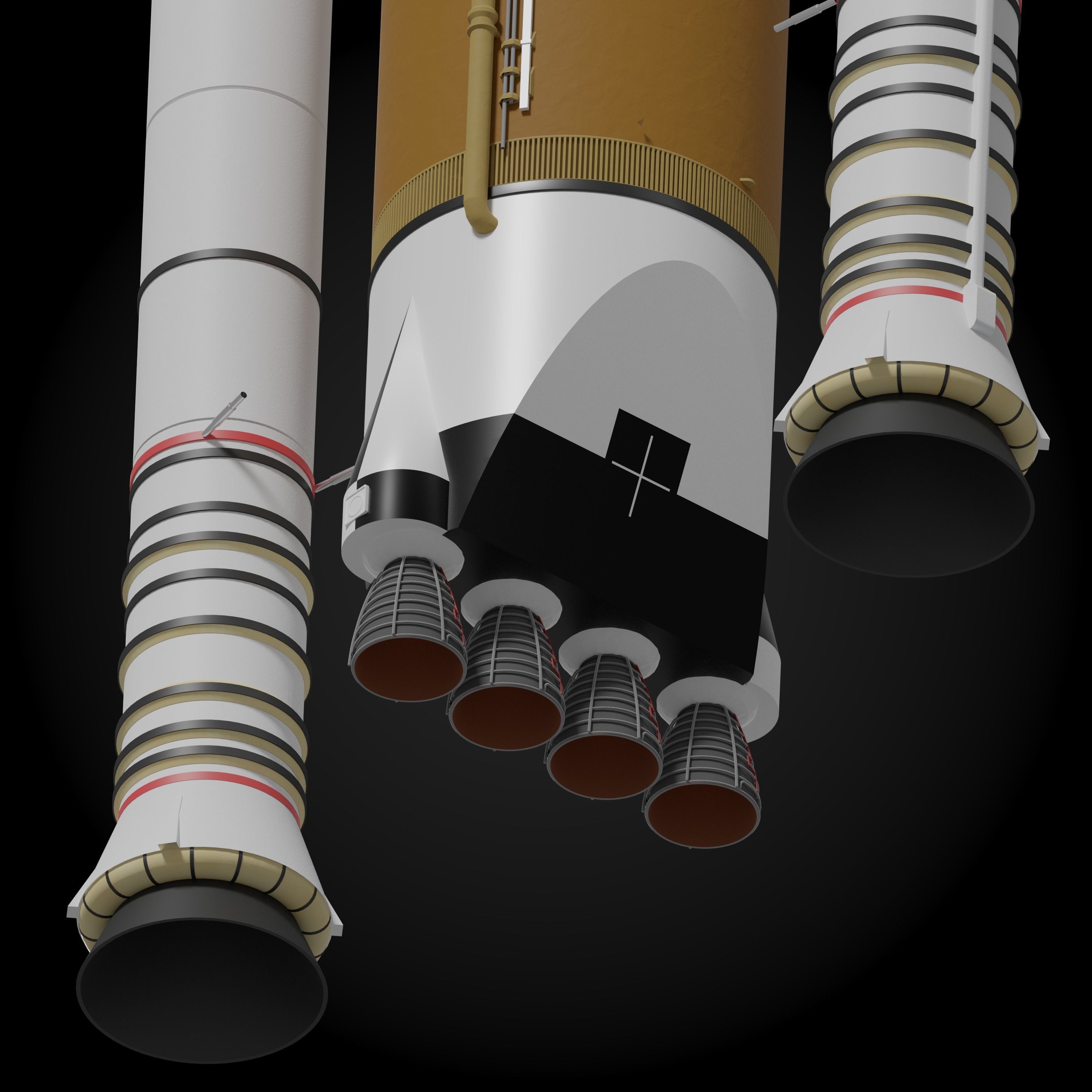DIRECT 3 Jupiter rocket 3D model | CGTrader