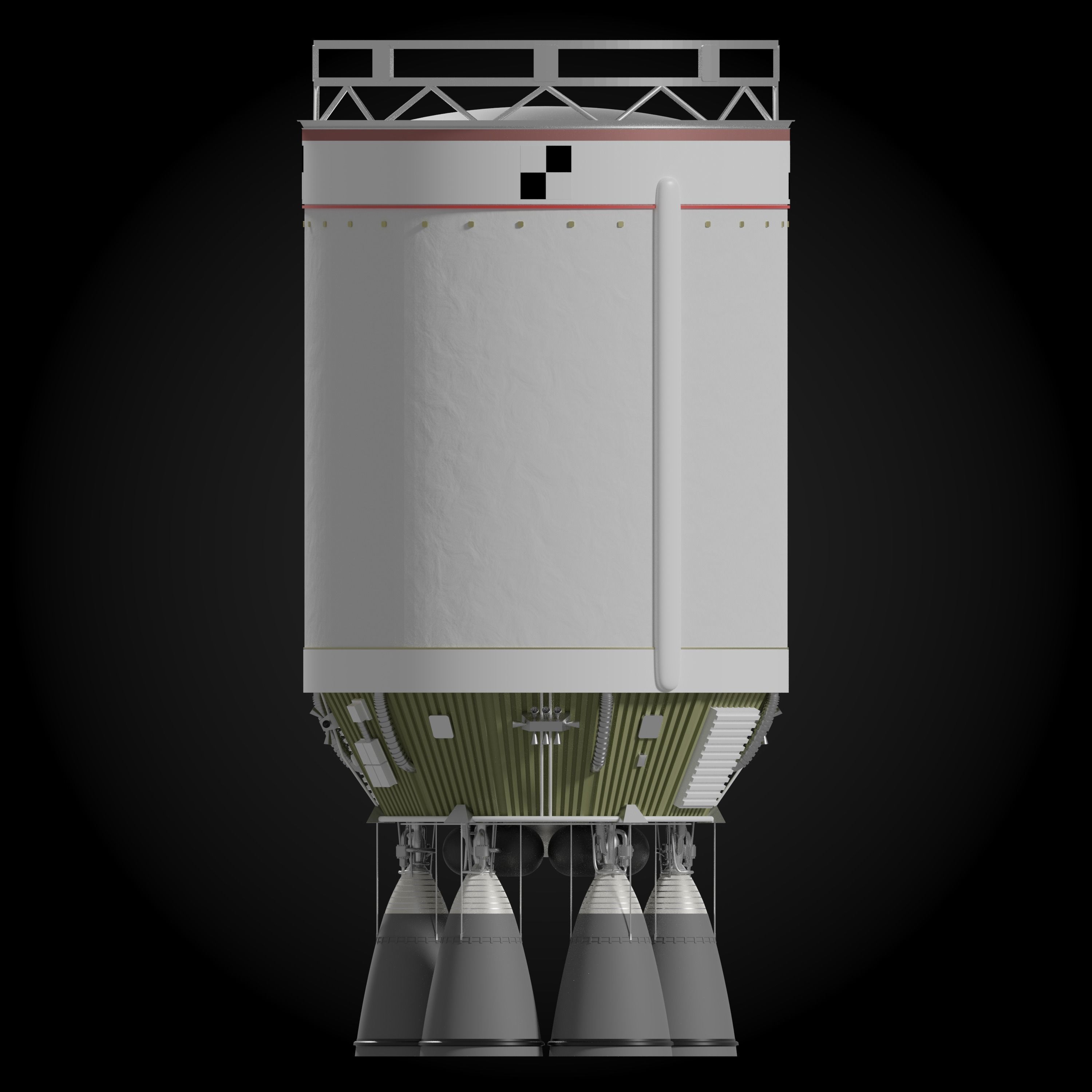 DIRECT 3 Jupiter rocket 3D model | CGTrader
