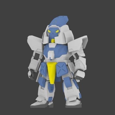 Super Mecha 23 - Arram of Code Name A12RM - 3D Print Ready 3D model 3D ...