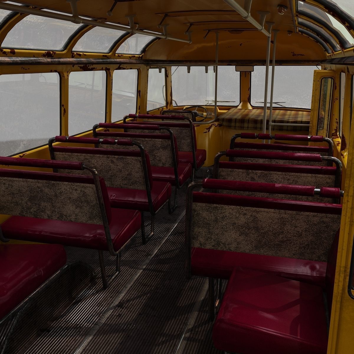 3D model Bus PAZ - 672 VR / AR / low-poly | CGTrader