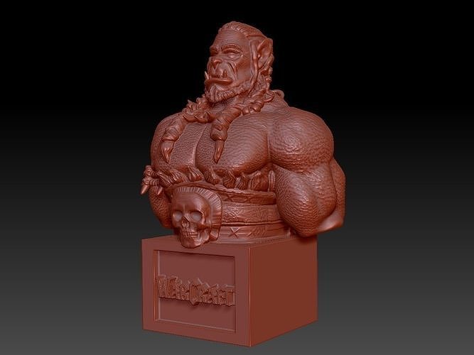 Bust of Durotan 3D model 3D printable | CGTrader
