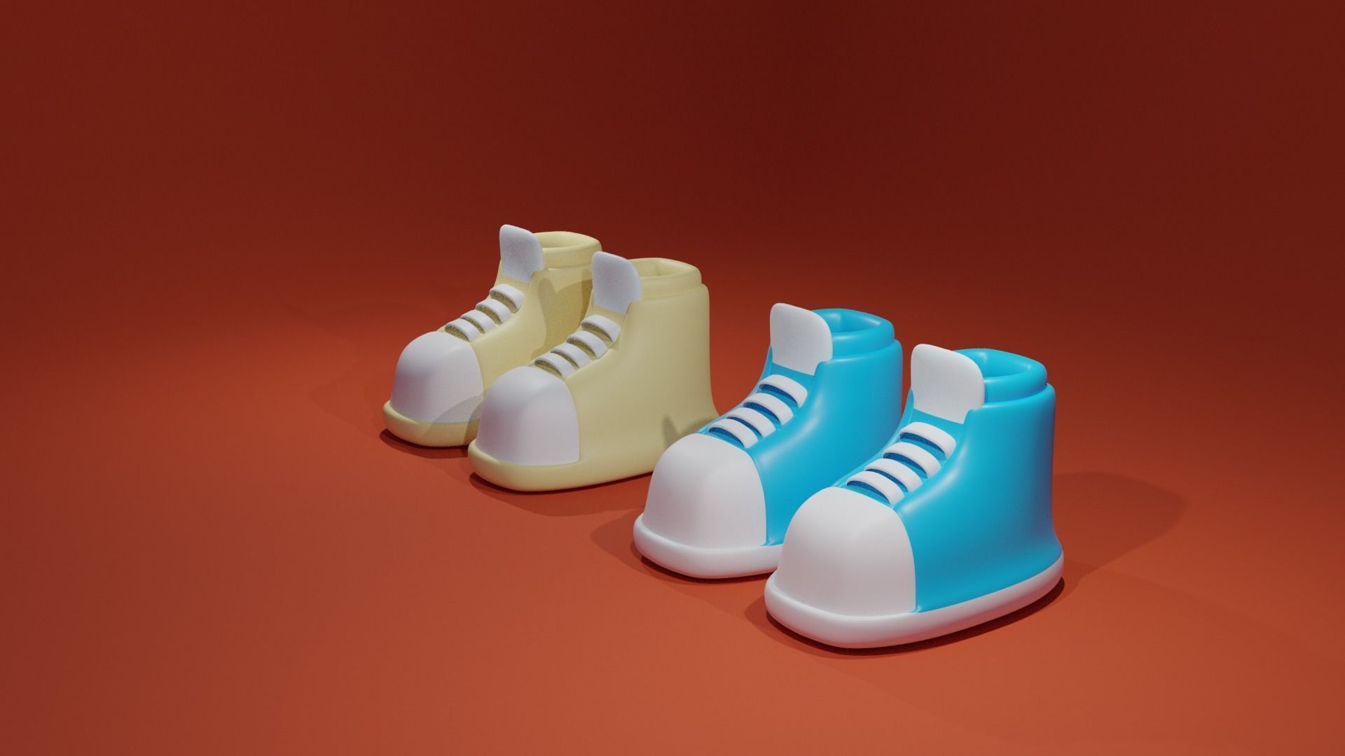 cartoon shoes 3D model | CGTrader