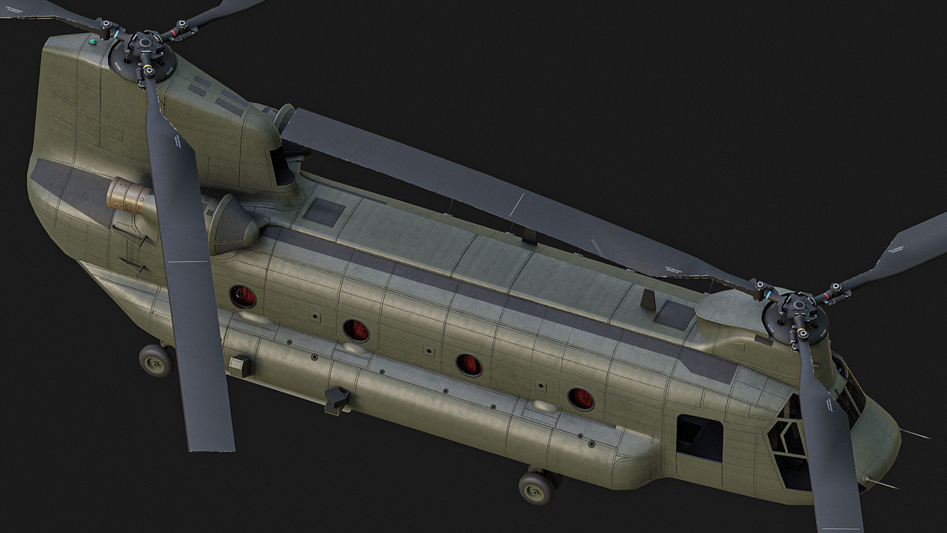 3D model Chinook helicopter - helicopter VR / AR / low-poly | CGTrader