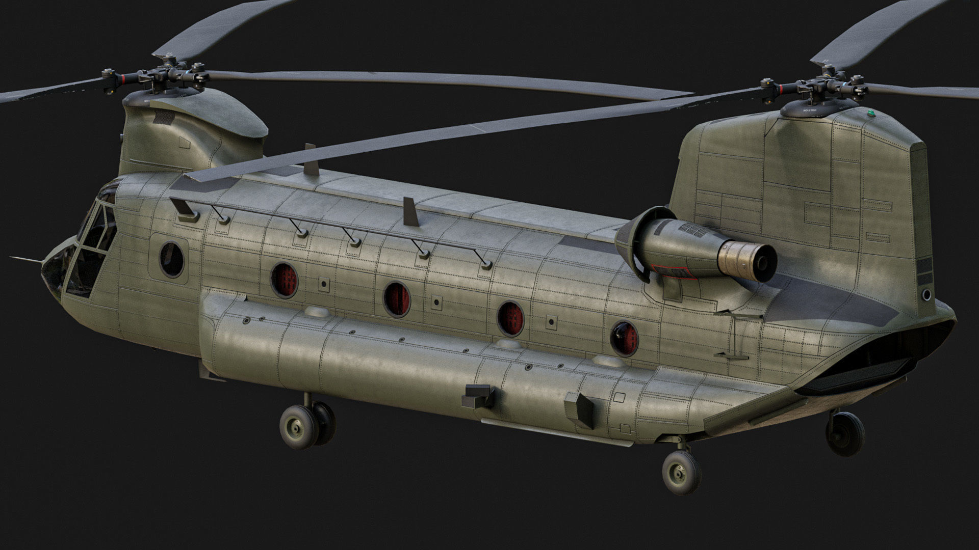 3D model Chinook helicopter - helicopter VR / AR / low-poly | CGTrader