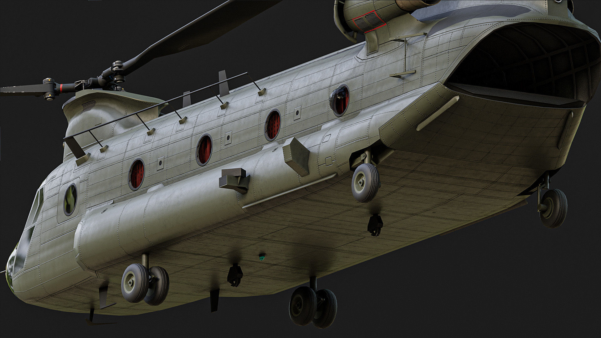 3D model Chinook helicopter - helicopter VR / AR / low-poly | CGTrader