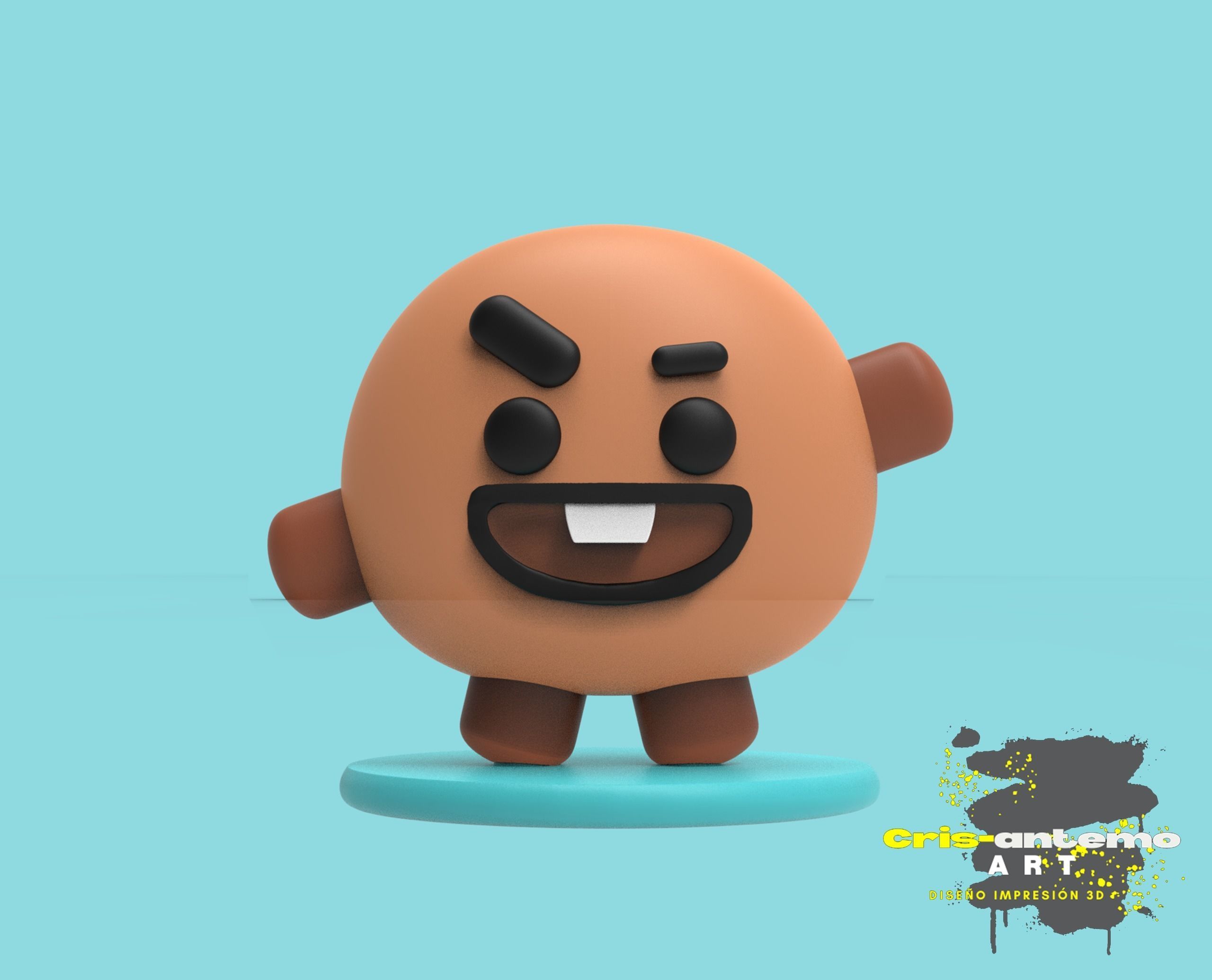 SHOOKY BTS BT21 3D model 3D printable | CGTrader