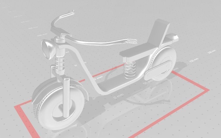 electric scooter 3D model 3D printable | CGTrader