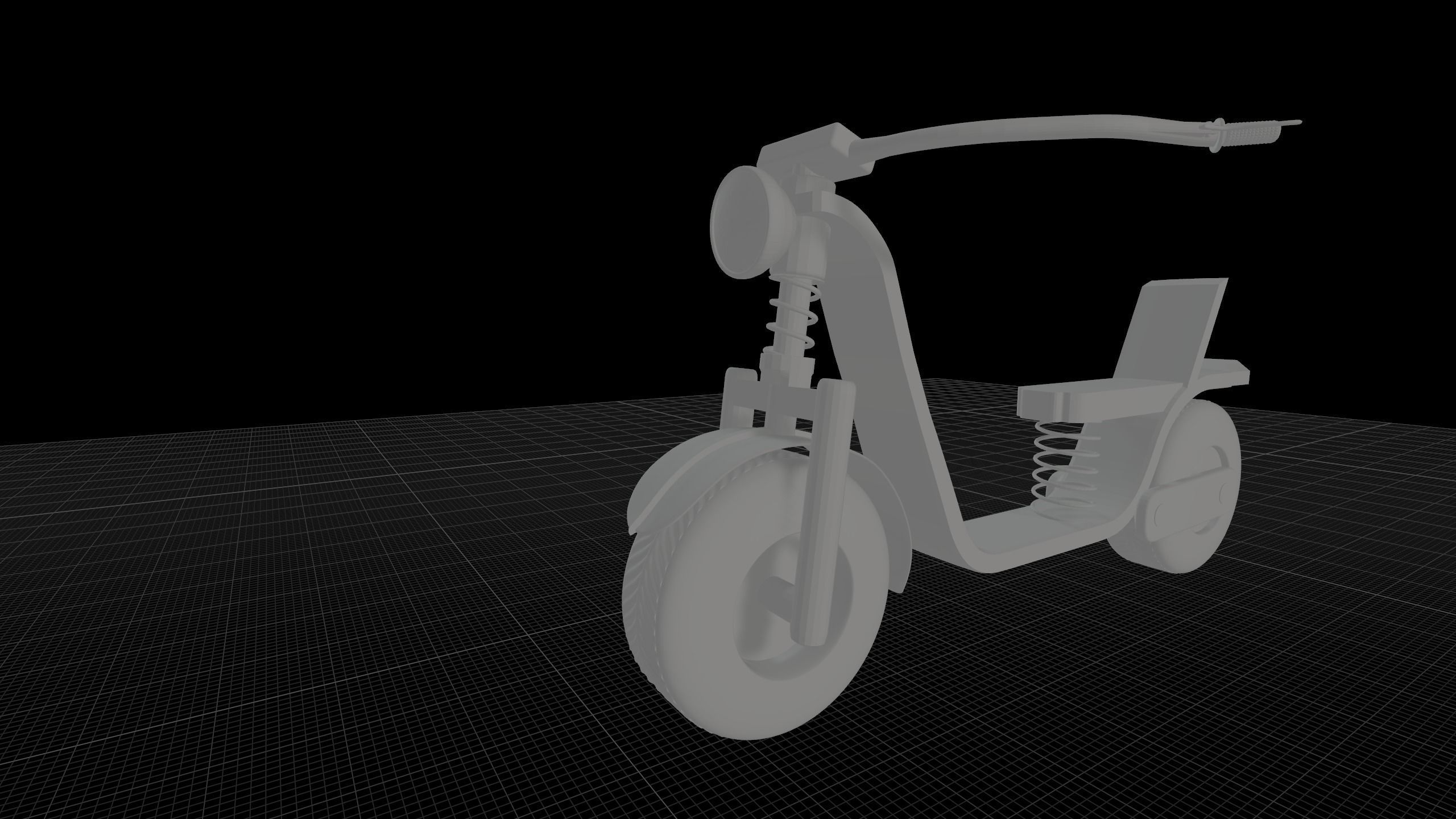 electric scooter 3D model 3D printable | CGTrader