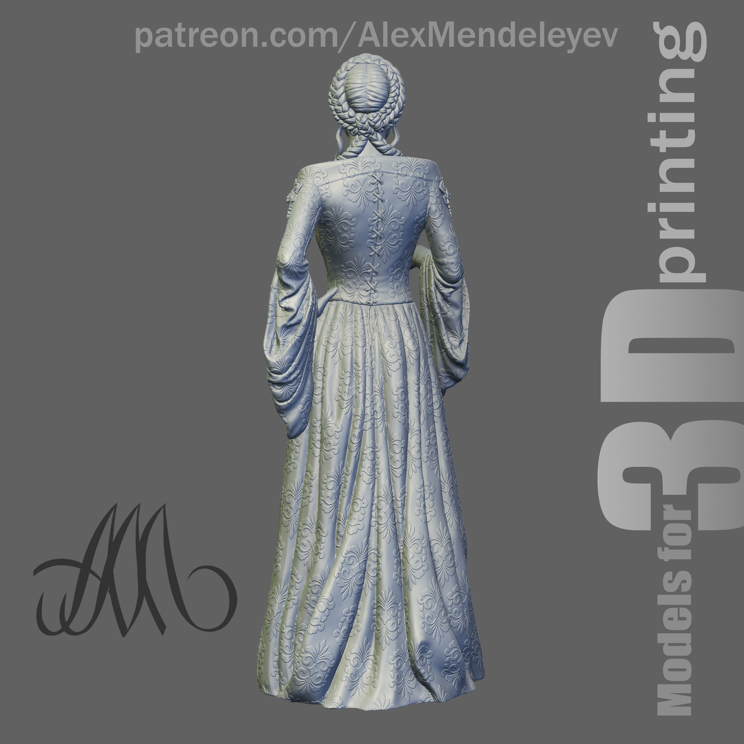 Cersei Lannister 3D model 3D printable | CGTrader
