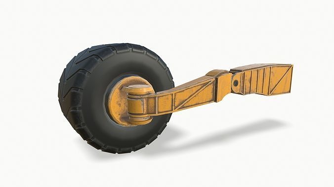 3D model Wheel with frame for space car VR / AR / low-poly | CGTrader