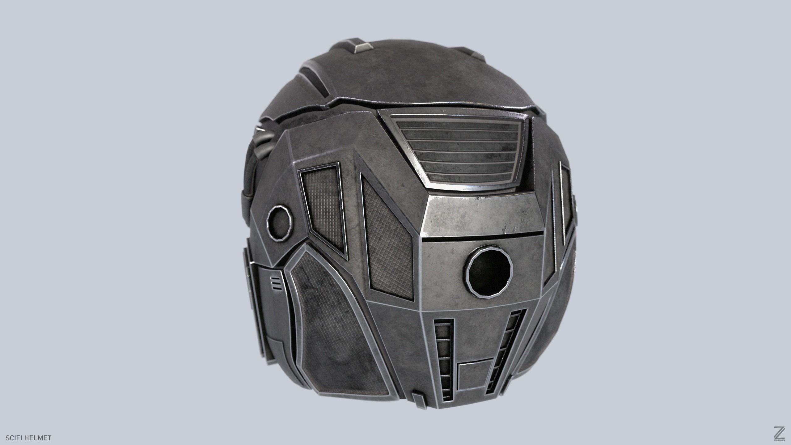 Sci fi Helmet 3D model | CGTrader