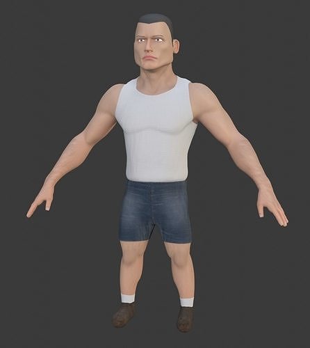 Stylized Man RIGGED free VR / AR / low-poly 3D model rigged | CGTrader