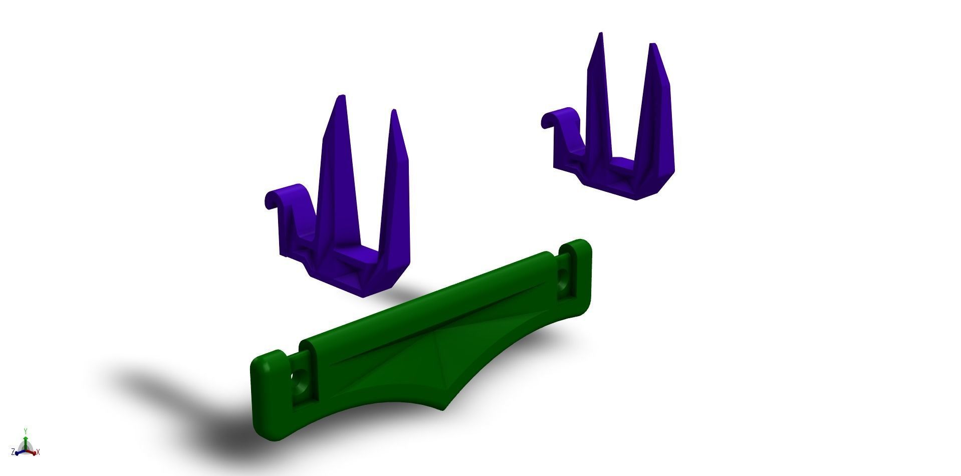 Spiked Dagger Wall Mount free 3D model 3D printable | CGTrader