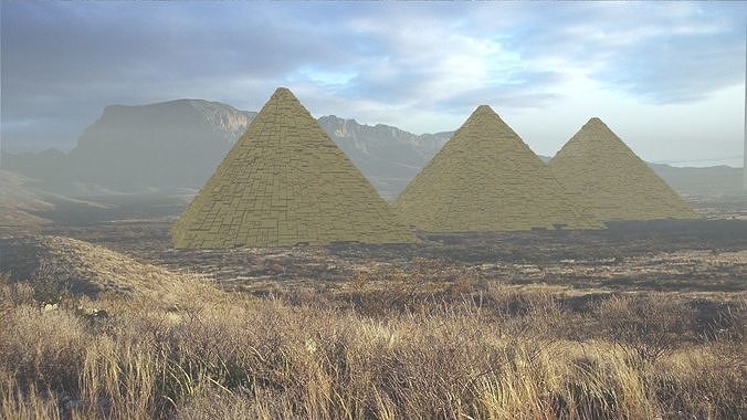 Pyramid of Menkaure 3D model | CGTrader