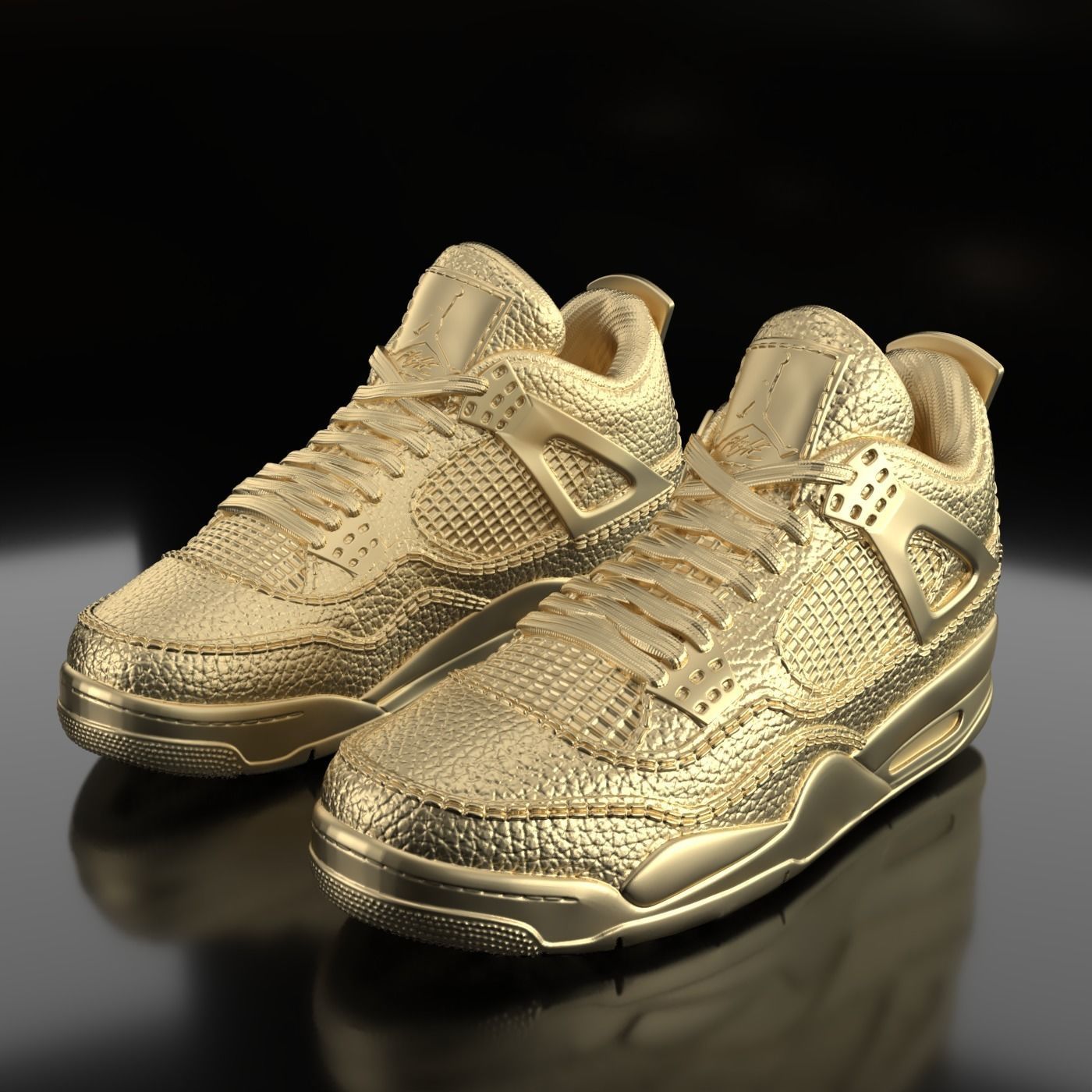 Air Jordan 4 3D model 3D printable | CGTrader
