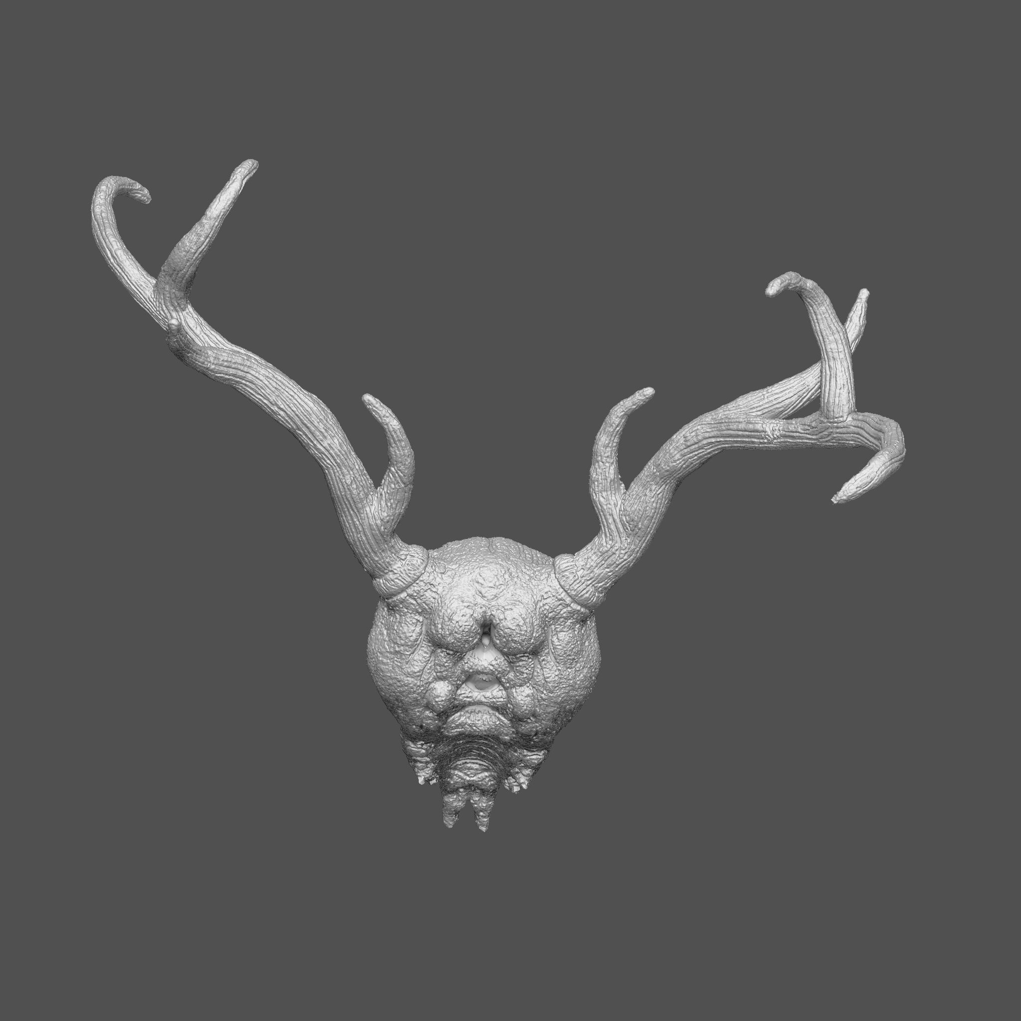 Stag Skull 3D model 3D printable | CGTrader