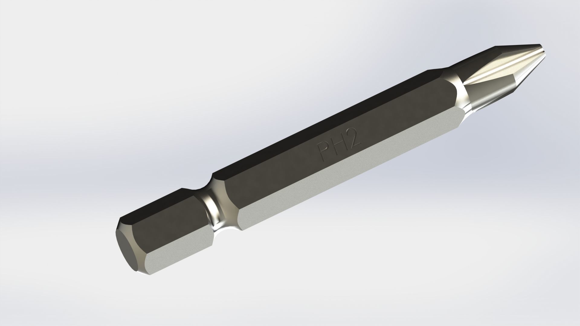 Screwdriver bit PH2 3D model | CGTrader